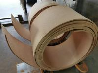 China Non Asbestos Woven Brake Lining Roll 15m 250℃ Flexible for Winch Crane for sale