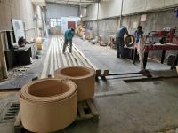 China Non Asbestos Woven Brake Lining Roll 15m 250℃ Flexible for Winch Crane for sale