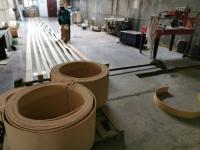 China 10m Non Asbestos Woven Brake Lining Roll For Drilling Machine for sale