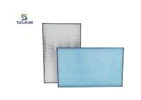 China PP PF Material Hepa Air Filters 99.97% With Aluminium Foil Paper Frame for sale