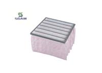 China Non Woven Fiber H13 Hepa Pocket Bag Filter For Clean Room for sale