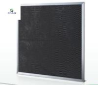 China Galvanized Steel Activated Carbon Plank Air Filter Frame And Grid Is Reusable for sale