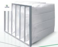 China Large Dust Holdingcapacity Medium Synthetic Fiber Pock Filter Galvanized Steel Frame for sale