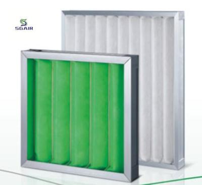 China Rigid Structure Pleated Pre Filter Washable Low Resistance for sale