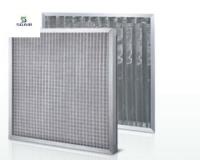 China Multilayers Metal Mesh Pre Filter with Wavy Aluminum Mesh and SS Mesh for sale