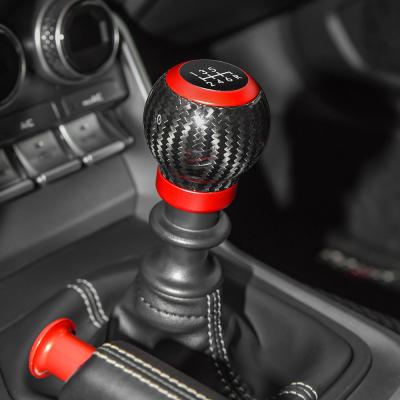 China For subaru Wrx Carbon Fiber Car Shift Knob 1 Piece Set Interior Accessory Various Color Selected for sale