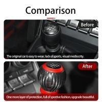 China For subaru Wrx Carbon Fiber Car Shift Knob 1 Piece Set Interior Accessory Various Color Selected for sale