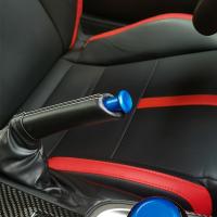 China 2022 GR86/BRZ Interior Accessories Aluminum Alloy Handbrake Button Parking Brake Parts for Toyota GR86 ZN8 Subaru BRZ ZD8 for sale