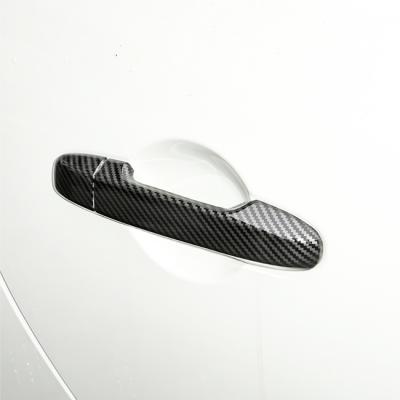 China ABS Carbon Fiber Plastic Door Handle Cover Car Exterior for 2022 Toyota 86 GR86 ZN8 Accessories for Subaru BRZ ZD8 Accessories for sale
