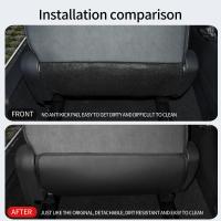 China For Toyota GR 86 Subaru BRZ From 2021 to Now Car Internal Accessories Car Back Seat Kick Mats Protector Anti-kick Pad Leather for sale