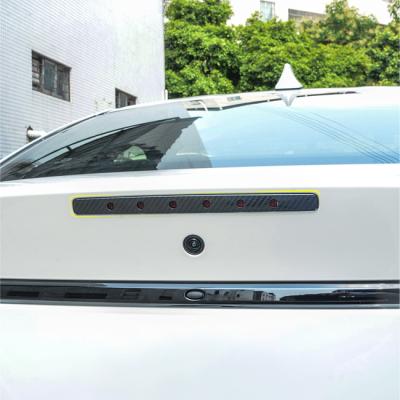 China BRZ Accessories GR86 Carbon Fiber Stainless Steel Rear Brake Light Cover Trunk Door Sticker for 2022 Toyota 86 Subaru BRZ for sale