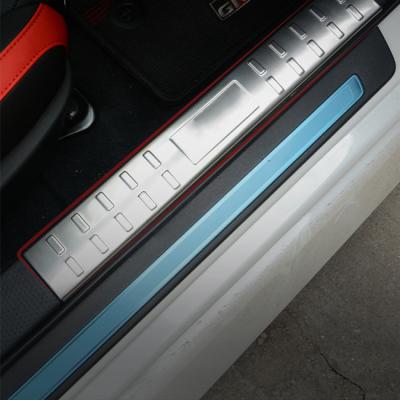 China GR 86 Carbon Fiber Stainless Steel Silver Door Sill Cover Body Side Step Scuff Pedal for 2022 GR86 Toyota 86 for Subaru BRZ for sale