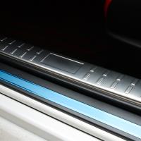 China GR 86 Carbon Fiber Stainless Steel Silver Door Sill Cover Body Side Step Scuff Pedal for 2022 GR86 Toyota 86 for Subaru BRZ for sale