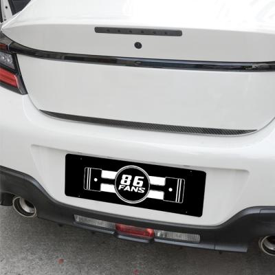 China Storage Tail Box Margin Trim Carbon Fiber Car Trunk Cover Under Decorative Strip for 2022 Toyota GR86 Subaru BRZ Accessories for sale