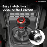 China Real Carbon Fiber Car Gear Shift Knob Cover Replacement for Manual Toyota GR86 ZN8 Subaru BRZ ZD8 WRX Car Accessories for sale