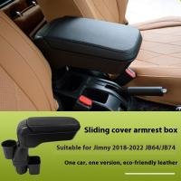 China For Suzuki Jimny 19-23 Models Compatible Leather Central Storage Organizer Modified Original Sliding Armrest Box No Drilling for sale