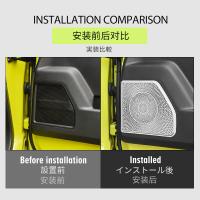 China Car Speaker Cover for Suzuki Jimny JB64 JB74 Custom Punching Audio Metal Net Cover High-grade Metal Mesh Speaker Grille Cover for sale