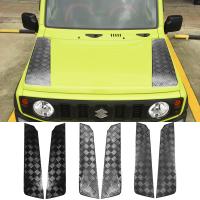 China 304 Stainless Steel Decorative Stickers on Both Sides of the Front Hood for Suzuki Jimny JB64 JB74 2019+ for sale