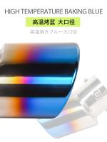 China Car Stainless Steel Tail Throat Exhaust Pipe for Jimny JB64 JB74 2019 2020 Years Auto Exterior Modification Accessory Bluing for sale