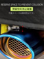 China Car Stainless Steel Tail Throat Exhaust Pipe for Jimny JB64 JB74 2019 2020 Years Auto Exterior Modification Accessory Bluing for sale
