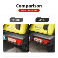 China Car Taillight Frame Stainless Steel Rear Light Cover for Suzuki Jimny 3-door/5-door 2019+  Auto Exterior Accessories Car Parts for sale