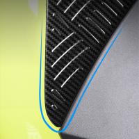 China Jimny Carbon ABS Stainless Steel Car Fender Sticker Front Guard Cover for Suzuki Jimny JB74 JB64 4x4 Automotive Accessories for sale