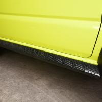 China Jimny ABS Carbon Stainless Steel Body Side Molding Welcome Pedal Side Skirt for Suzuki Jimny JB74 JB64 4x4 Accessories for sale