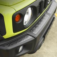 China Jimny Accessories Stainless Steel Carbon Fiber Front Lip Front Bumper Net Cover 4pcs for Suzuki Jimny JB64 Jb74 Accessories for sale