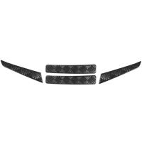 China Jimny Accessories Stainless Steel Carbon Fiber Front Lip Front Bumper Net Cover 4pcs for Suzuki Jimny JB64 Jb74 Accessories for sale