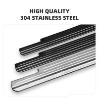 China Jimny Interior Accessories Stainless Steel Door Sill Protect Inner Pedal Carbon Fiber Texture for Suzuki JB74 JB64 Jimny Parts for sale