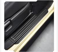 China Jimny Interior Accessories Stainless Steel Door Sill Protect Inner Pedal Carbon Fiber Texture for Suzuki JB74 JB64 Jimny Parts for sale