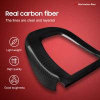 China For Tesla Model 3/Model Y 2017-2022 Year Car Seat Back Frame Cover Real Carbon Fiber Car Accessories Sticker Glossy Black for sale