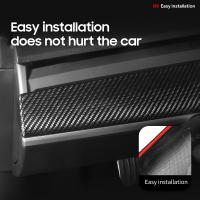 China Car Central Control Panel Cover Trim Strip for Tesla Model 3/model Y 2017-2022 Year Real Carbon Fiber Car Accessories Sticker for sale