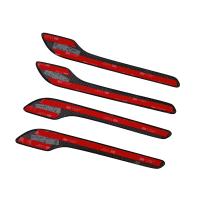 China Carbon Fiber Door Handle Cover Sticker for TESLA Model 3 TESLA Model Y Exterior Car Accessories 2019 2021 Factory Outlet for sale