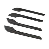 China Carbon Fiber Door Handle Cover Sticker for TESLA Model 3 TESLA Model Y Exterior Car Accessories 2019 2021 Factory Outlet for sale