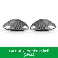 China For Alfa Romeo Stelvio 17-23 Year Real Carbon Fiber Car Rear-view Mirror Cover 2PCS Car Accessories Sticker Glossy Black for sale