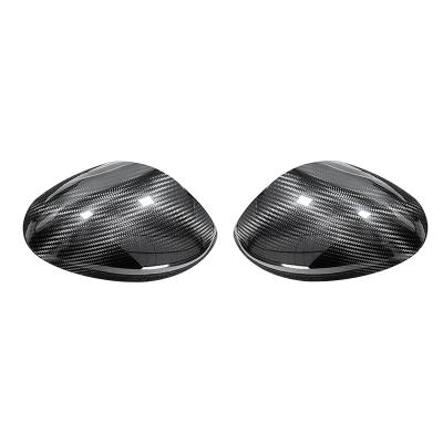 China For Alfa Romeo Giulia 2017-2023 Year Real Carbon Fiber 100% Dry Carbon Glossy Black Car Rear-view Mirror Cover for sale