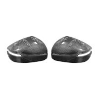 China Car External Parts Factory Outlet 100% Dry Carbon Fiber Car Rearview Mirror Cover for Toyota Land Cruiser LC300 From 2022 to Now for sale