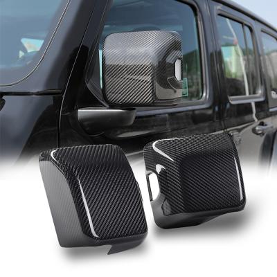 China Dry Carbon Fiber Rearview Mirror for JEEP Wrangler JK Accessories Jeep JL JT Gladiator Sahara Rubicon 4x4 Accessories Offroad for sale