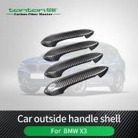 China For BMW X3 2019 Year Real Carbon Fiber Car External Handle Cover 4 PCS Outsider Car Accessories Sticker Glossy Black for sale