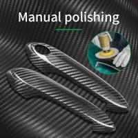 China For BMW X3 2019 Year Real Carbon Fiber Car External Handle Cover 4 PCS Outsider Car Accessories Sticker Glossy Black for sale