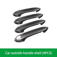 China For BMW X3 2019 Year Real Carbon Fiber Car External Handle Cover 4 PCS Outsider Car Accessories Sticker Glossy Black for sale