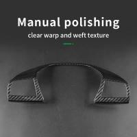 China For Maserati Ghibli 21-23 Year Real Carbon Fiber Car Steering Wheel Decoration Glossy Black 1 PCS Car Accesorios Interior for sale