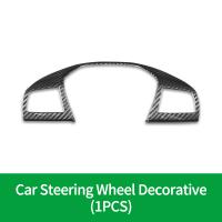 China For Maserati Ghibli 21-23 Year Real Carbon Fiber Car Steering Wheel Decoration Glossy Black 1 PCS Car Accesorios Interior for sale
