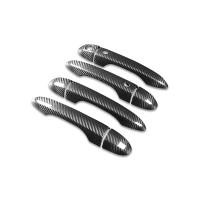 China For Maserati Ghibli 2017-2021 Year Real Carbon Fiber Car External Handle Cover 8 PCS Car Accessories Sticker Glossy Black for sale