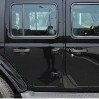 China Carbon Fiber Door Handle Cover for JEEP Wrangler JK Accessories JL 4x4 Offroad 2022 Gladiator Sahara Rubicon Exterior Auto Parts for sale