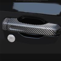 China Carbon Fiber Door Handle Cover for JEEP Wrangler JK Accessories JL 4x4 Offroad 2022 Gladiator Sahara Rubicon Exterior Auto Parts for sale