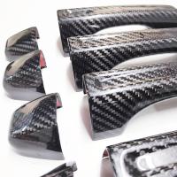 China Carbon Fiber Door Handle Cover for JEEP Wrangler JK Accessories JL 4x4 Offroad 2022 Gladiator Sahara Rubicon Exterior Auto Parts for sale