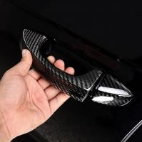 China Carbon Fiber Door Handle Cover Trims for Volkswagen Touareg 2019+ Car Exterior Accessories Carbon Fiber Auto Parts Factory Sale for sale