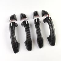 China Carbon Fiber Door Handle Cover Trims for Volkswagen Touareg 2019+ Car Exterior Accessories Carbon Fiber Auto Parts Factory Sale for sale